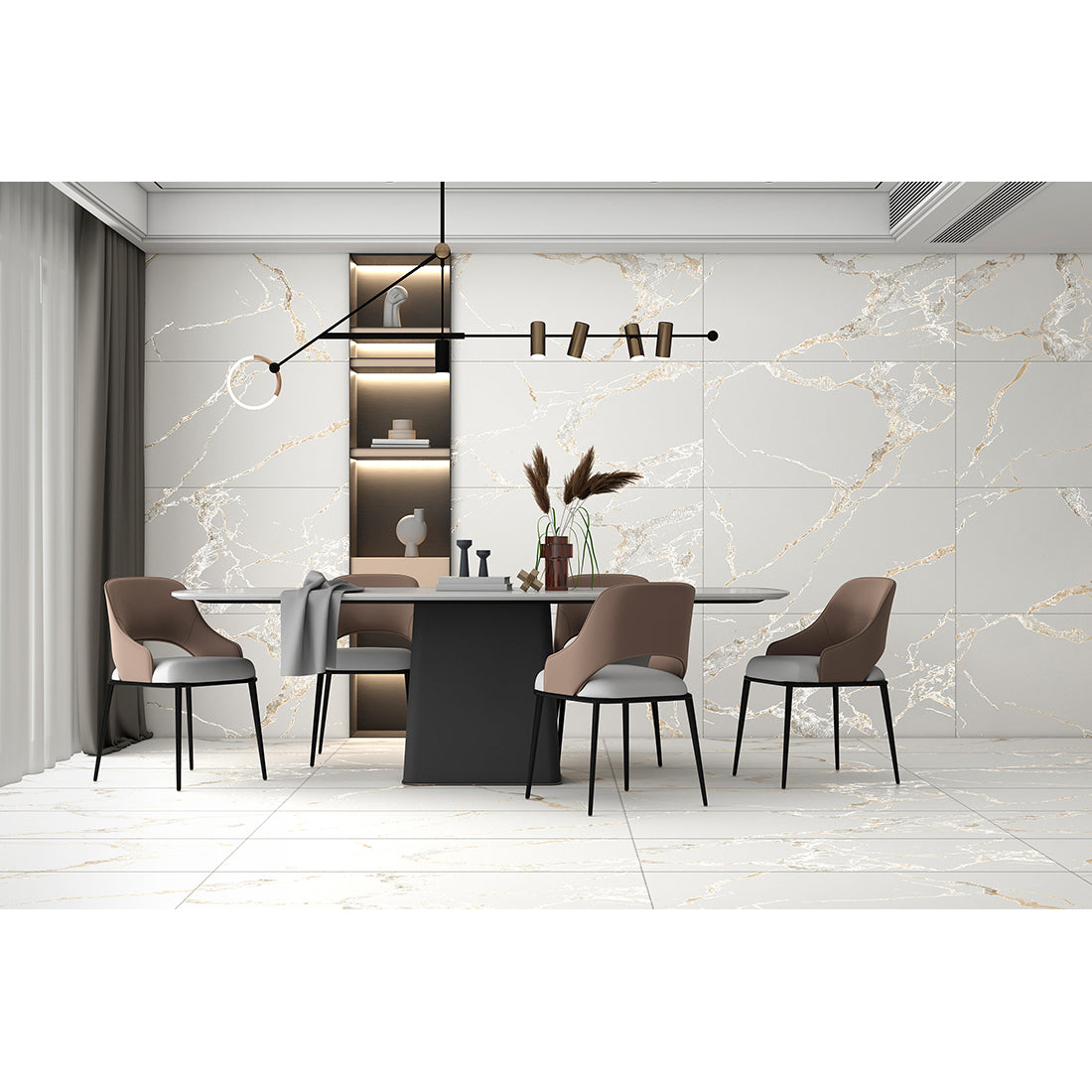 Athens 60 x 120 cm Gold MATT Carvings Wall and Floor Tiles– ROSE TILES