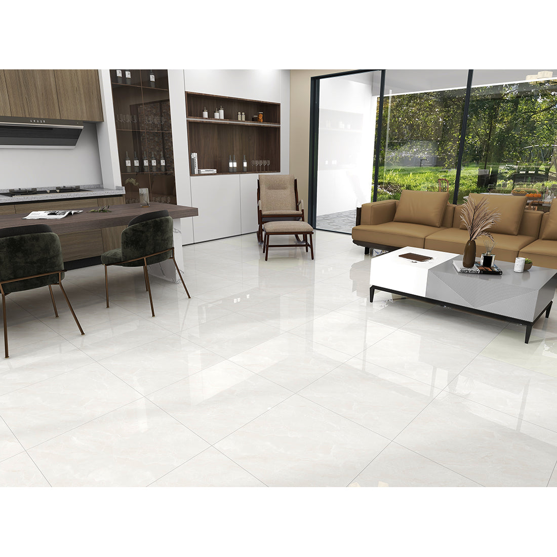 Zenith 60x60 Pearl Polished Wall and Floor Tiles– ROSE TILES